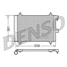 DENSO Kondensator, Klimaanlage dcn21025 f&uuml;r Peugeot Citro&euml;n Citro&euml;n/Peugeot