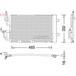 DENSO Kondensator, Klimaanlage dcn20037 f&uuml;r Opel Vaughall