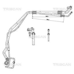 TRISCAN Hochdruck-/Niederdruckleitung, Klimaanlage 901024013 f&uuml;r OPEL