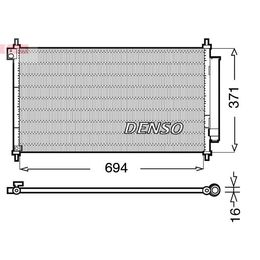 DENSO Kondensator, Klimaanlage dcn40012 f&uuml;r HONDA