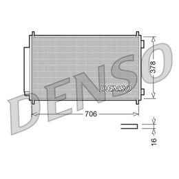 DENSO Kondensator, Klimaanlage dcn40002 f&uuml;r HONDA