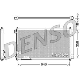 DENSO Kondensator, Klimaanlage dcn40009 f&uuml;r HONDA