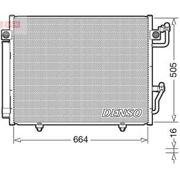 DENSO Kondensator, Klimaanlage dcn45005 f&uuml;r MITSUBISHI