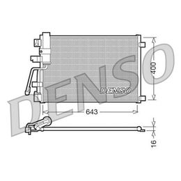 DENSO Kondensator, Klimaanlage dcn46003 f&uuml;r NISSAN