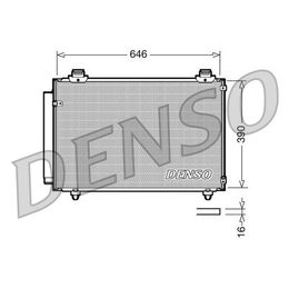DENSO Kondensator, Klimaanlage dcn50035 f&uuml;r TOYOTA