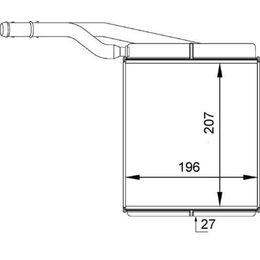 Mahle W&auml;rmetauscher, Innenraumheizung ah143000p f&uuml;r Ford