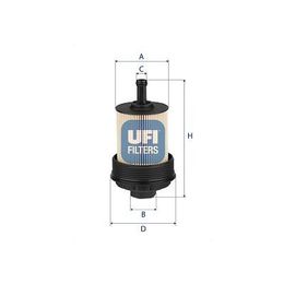 UFI &Ouml;lfilter 2528500 Filtereinsatz 173mm f&uuml;r ALFA ROMEO CHRYSLER