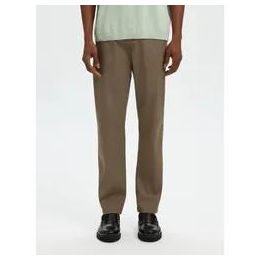 Chinos Selected "SLH175-SLIM NEW MILES FLEX PANT NOOS", Damen, Gr. 31, L&auml;nge 32, morel, Web, Obermaterial: 91% Baumwolle, 6% Elastomultiester, 3% Elasthan, unifarben, slim fit lang, Hosen, Baumwollmischung, slim fit