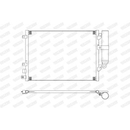 WALKER Kondensator, Klimaanlage wcd00408 f&uuml;r RENAULT