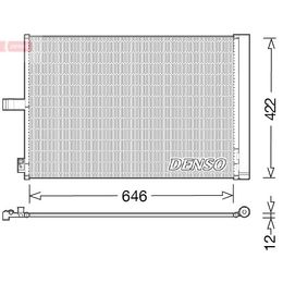 DENSO Kondensator, Klimaanlage dcn17027 f&uuml;r Mercedes