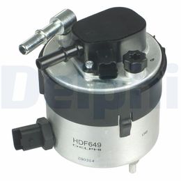 DELPHI Kraftstofffilter hdf649 mit Schnellkupplung 125mm f&uuml;r Ford Volvo MAZDA