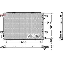 DENSO Kondensator, Klimaanlage dcn02039 f&uuml;r VAG