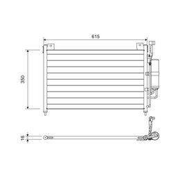 Valeo Kondensator, Klimaanlage 814038 f&uuml;r MAZDA