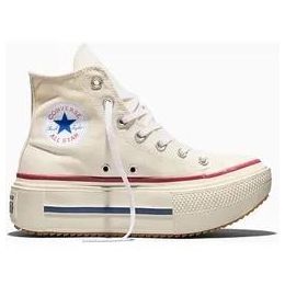 Sneaker Converse "CHUCK TAYLOR ALL STAR LIFT DOUBLE", Herren, Gr. 41, egret, egret, garnet, Textil, Schuhe Sneaker