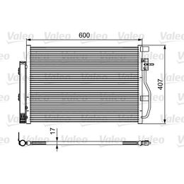 Valeo Kondensator, Klimaanlage 814478 f&uuml;r Opel CHEVROLET