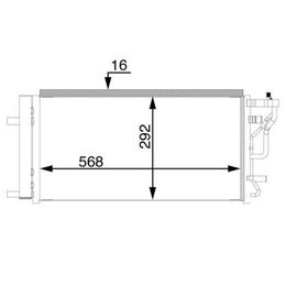 Mahle Kondensator, Klimaanlage ac71000s f&uuml;r KIA