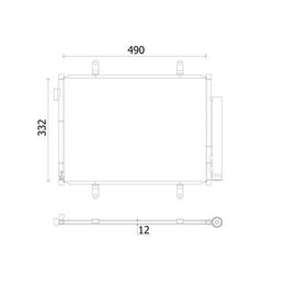 Mahle Kondensator, Klimaanlage ac931000s f&uuml;r Suzuki