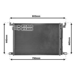 Van Wezel Kondensator, Klimaanlage 58015705 f&uuml;r VW