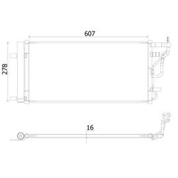 Mahle Kondensator, Klimaanlage ac956000s f&uuml;r KIA