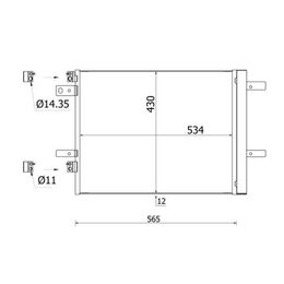 Mahle Kondensator, Klimaanlage ac965000s f&uuml;r Peugeot Vaughall TOYOTA