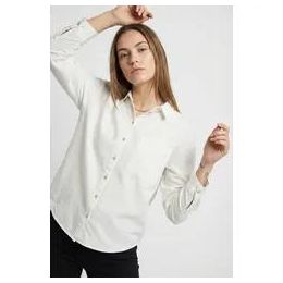 Langarmbluse Vila "VIPRISILLA L/S LOOSE SHIRT - NOOS", Damen, Gr. 44, snow wei&szlig;, Web, Obermaterial: 50% Viskose, 40% Baumwolle, 10% Leinen, unifarben, l&auml;ssig geschnitten normal, Blusen