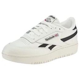 Sneaker Reebok CLASSIC "CLUB C DOUBLE REVENGE", Damen, Gr. 42,5, chalk, cschwarz, chalk, Synthetik, Textil, Schuhe Sneaker