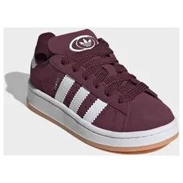 Sneaker Adidas ORIGINALS "CAMPUS 00S", M&auml;dchen, Gr. 30, maroon, ftwwht, gum2, Leder, Synthetik, Schuhe Sneaker, f&uuml;r Kinder