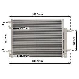 Van Wezel Kondensator, Klimaanlage 37015707 f&uuml;r Opel