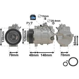 Van Wezel Kompressor, Klimaanlage 3000k393 f&uuml;r Mercedes