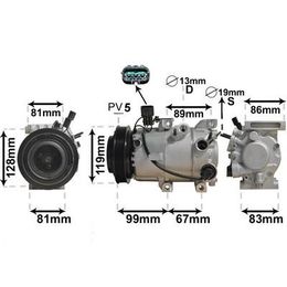 Van Wezel Kompressor, Klimaanlage 8200k414 f&uuml;r HYUNDAI