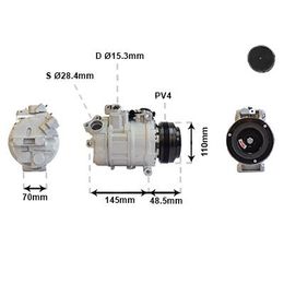Van Wezel Kompressor, Klimaanlage 0600k309 f&uuml;r BMW