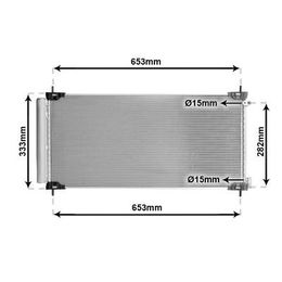 Van Wezel Kondensator, Klimaanlage 53015707 f&uuml;r TOYOTA