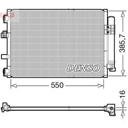 DENSO Kondensator, Klimaanlage dcn10043 f&uuml;r Ford