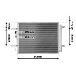 Van Wezel Kondensator, Klimaanlage 82015712 f&uuml;r KIA