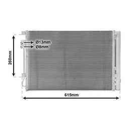 Van Wezel Kondensator, Klimaanlage 83005280 f&uuml;r KIA