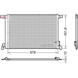 DENSO Kondensator, Klimaanlage dcn02008 f&uuml;r VW