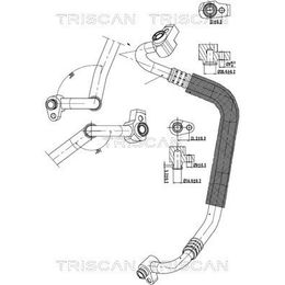 TRISCAN Hochdruck-/Niederdruckleitung, Klimaanlage 901016001 f&uuml;r FORD