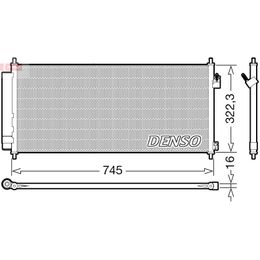 DENSO Kondensator, Klimaanlage dcn40026 f&uuml;r HONDA