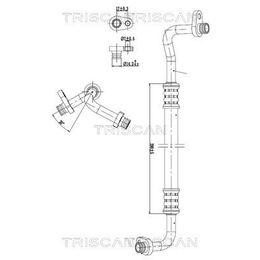 TRISCAN Hochdruck-/Niederdruckleitung, Klimaanlage 901028055 f&uuml;r PEUGEOT