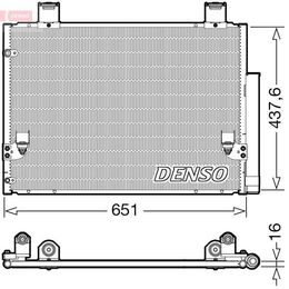 DENSO Kondensator, Klimaanlage dcn50057 f&uuml;r TOYOTA