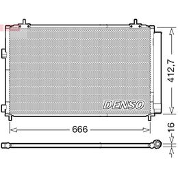 DENSO Kondensator, Klimaanlage dcn50059 f&uuml;r TOYOTA