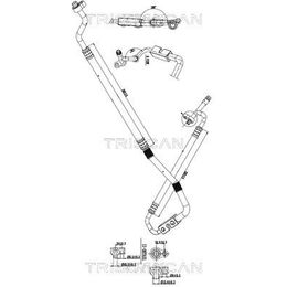 TRISCAN Hochdruck-/Niederdruckleitung, Klimaanlage 901016014 f&uuml;r FORD