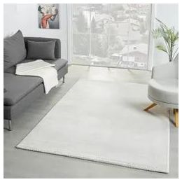 Teppich Sehrazat "Nora 5600, auch als L&auml;ufer", grau creme, B:80cm H:10mm L:300cm, Polyester, Polypropylen, Teppiche, Teppich, Kurzflor, grafisches Hoch Tief Muster, Wohnzimmer