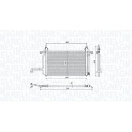 MAGNETI MARELLI Kondensator, Klimaanlage 350203732000 f&uuml;r ALFAROME/Fiat/LANCI