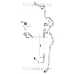 TRISCAN Hochdruck-/Niederdruckleitung, Klimaanlage 901028105 f&uuml;r CITRO&Euml;N