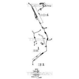 TRISCAN Hochdruck-/Niederdruckleitung, Klimaanlage 901015001 f&uuml;r FIAT