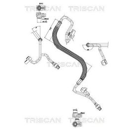 TRISCAN Hochdruck-/Niederdruckleitung, Klimaanlage 901016060 f&uuml;r FORD