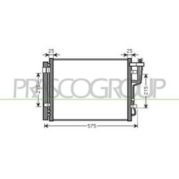 PRASCO Kondensator, Klimaanlage hn040c002 f&uuml;r HYUNDAI KIA
