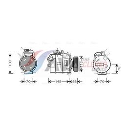 AVA QUALITY COOLING Kompressor, Klimaanlage aiak275 f&uuml;r Audi
