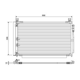 Valeo Kondensator, Klimaanlage 822670 f&uuml;r INFINITI